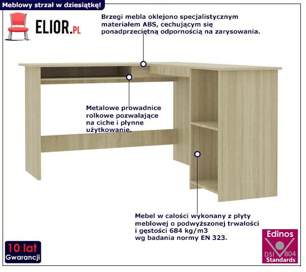Brązowe Biurko Do Gabinetu Merfis 3X - Ceny i opinie - Ceneo.pl