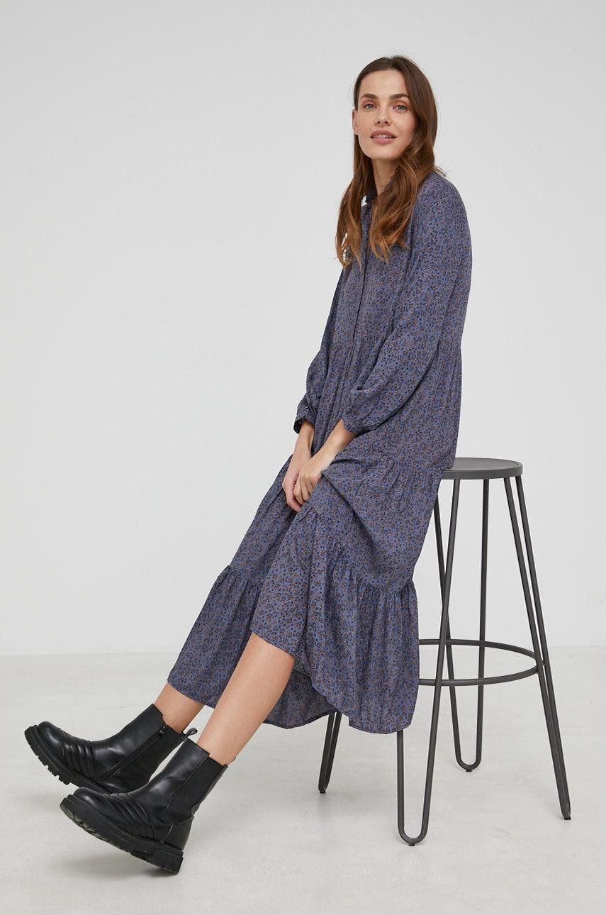 Answear Lab sukienka midi rozkloszowana - Ceny i opinie - Ceneo.pl