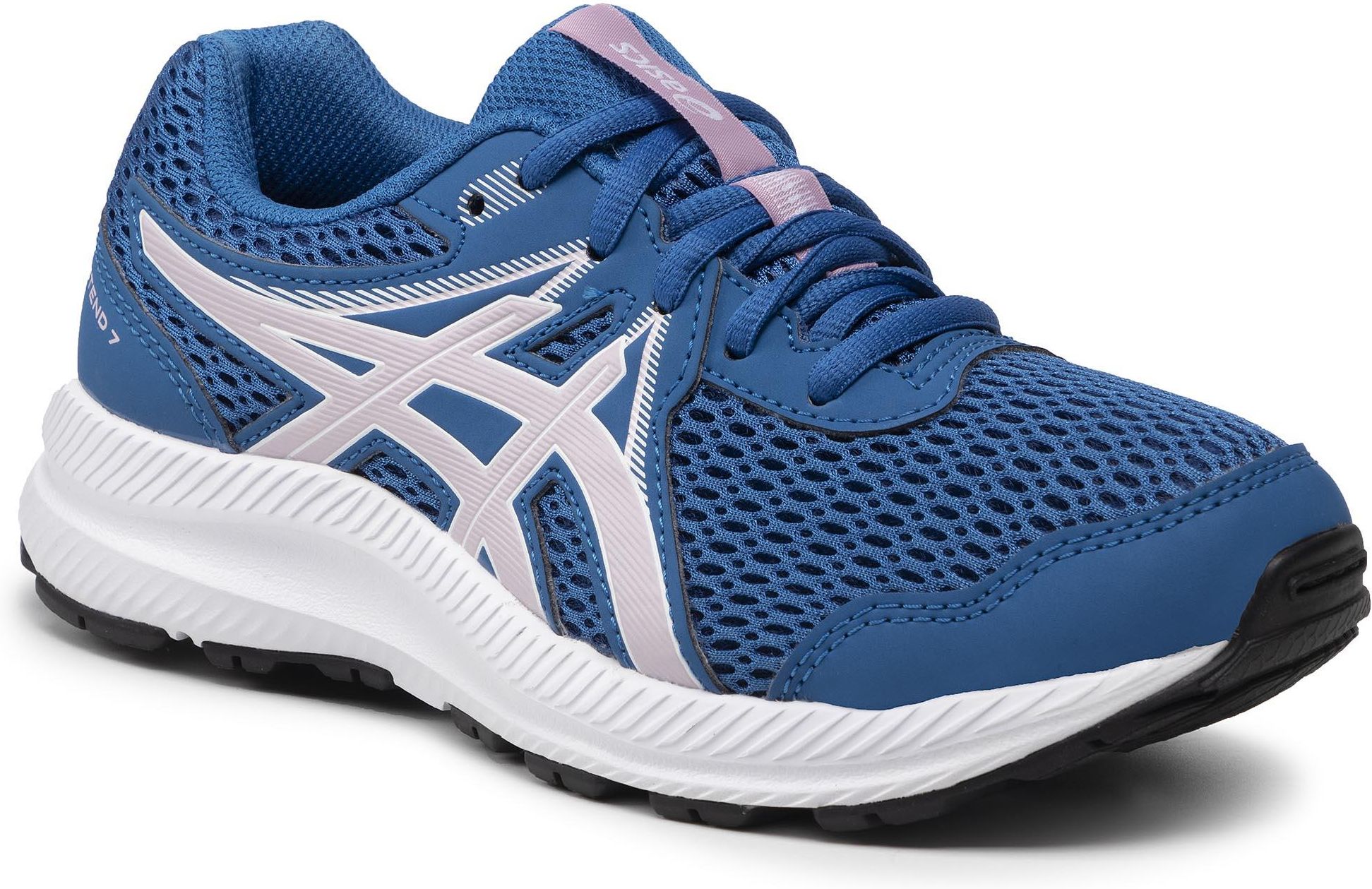 Buty ASICS - Contend 7 Gs 1014A192 Lake Drive/Barely Rose 410 - Ceny i ...