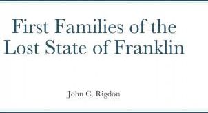 First Families of the Lost State of Franklin - Literatura obcojęzyczna ...