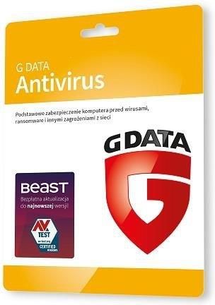 G Data Oprogramowanie Gdata Antivirus 2Pc 3Lata Karta-Klucz ...