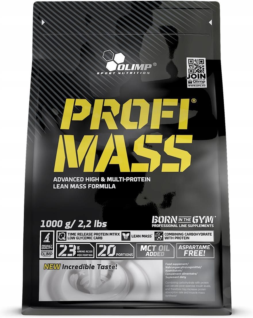 Odżywka białkowa Olimp Sport Nutrition Profi Mass 1Kg Folia Zip Bulk ...