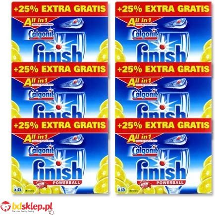 Finish Tabletki Do Zmywarek Calgonit All In 1 Lemon 210Szt. - Opinie i ...