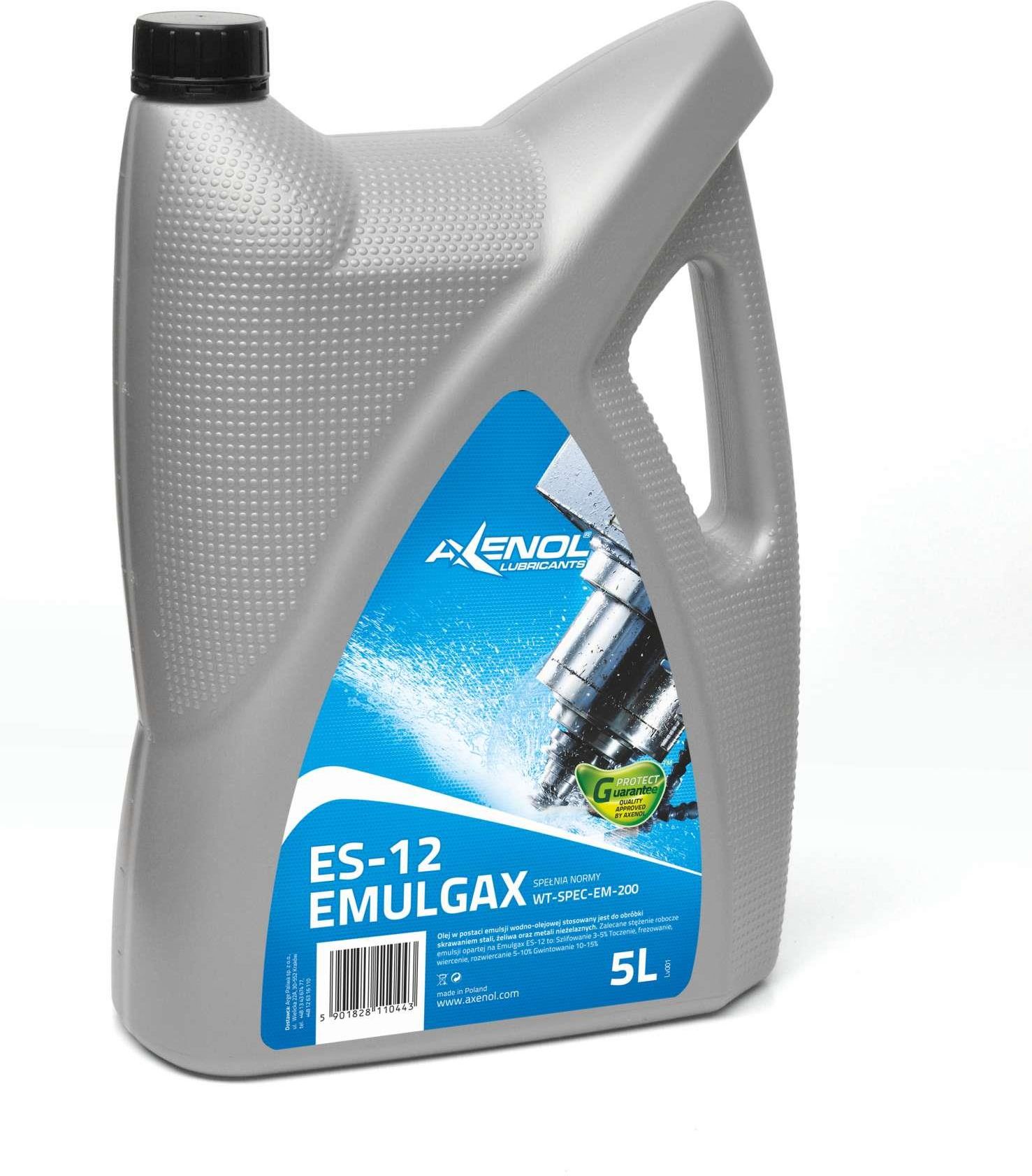 Axenol Emulgax Es-12 Chłodziwo 5L - opinie i ceny na Ceneo.pl