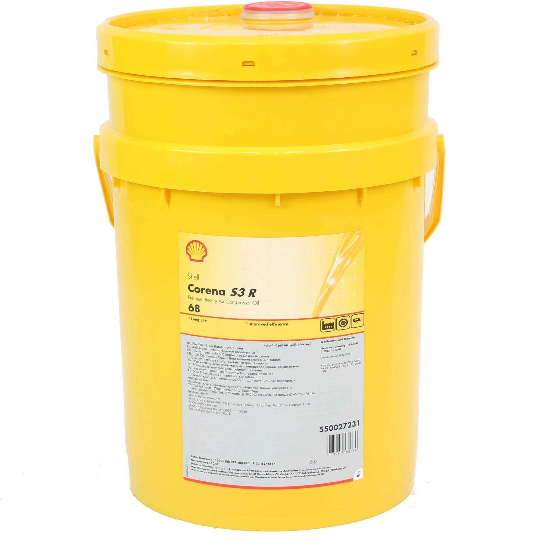 Shell Corena S3 R 68 20L - opinie i ceny na Ceneo.pl