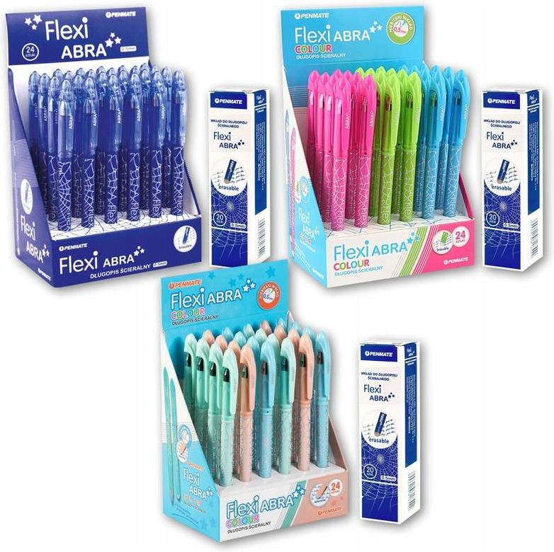Penmate Długopisy Wymazywalne Flexi Abra 24 Szt.+20 Szt.Wk - Ceny i ...