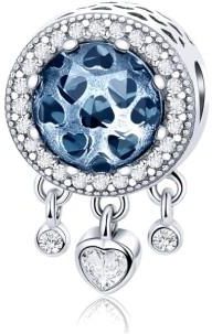 ORNAMO SREBRNY CHARMS JASNE SERDUSZKA NIEBIESKIE ORSCC724 - Ceny i ...