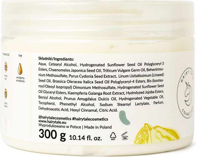 Maska do włosów Hairy Tale Biana - Emolientowa maska do włosów o ...