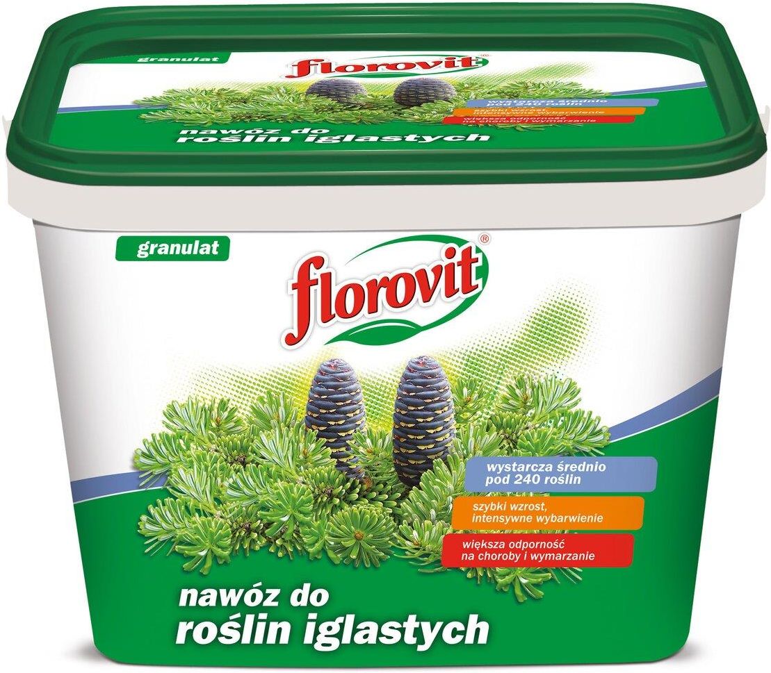 Nawóz Florovit nawóz do roślin iglastych wiadro 8kg - Ceny i opinie - Ceneo.pl
