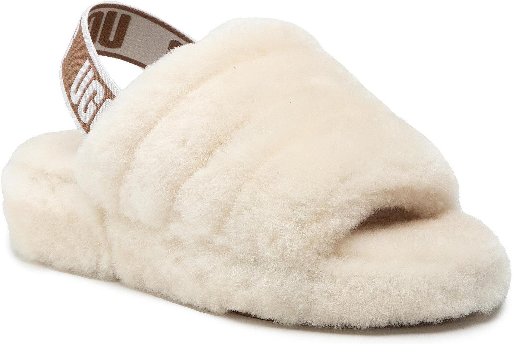 Ugg Kapcie W Fluff Yeah Slide 1095119 Beżowy - Ceny i opinie - Ceneo.pl