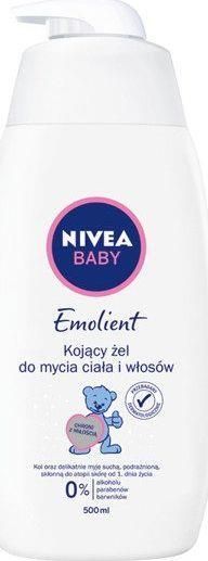 Nivea Nivea Baby Łagodzący Żel Do Mycia Ciała I Włosów Pure&Sensitive Emolient 500Ml - Opinie i ...