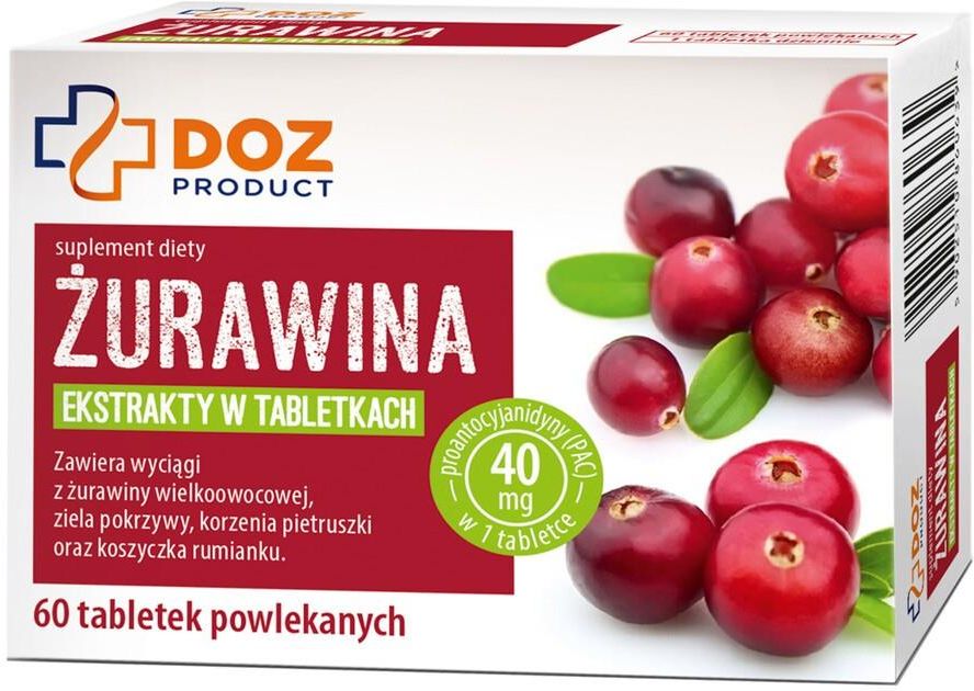 DOZ PRODUCT Żurawina 60 tabl. - Opinie i ceny na Ceneo.pl