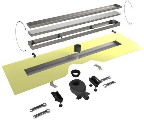 Zestaw odpływowy Easy Drain Basic Steps 100Cm Stal BD100STEPS28 ...