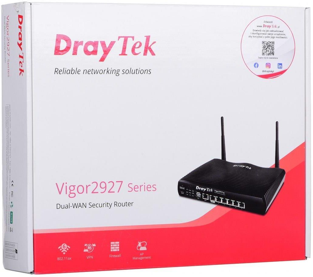 Router Dray Tek Router Draytek Vigor 2927Ax (Vigor2927Ax) - Opinie i ...
