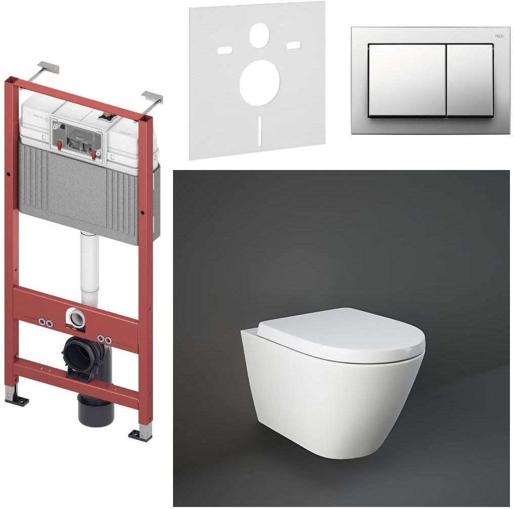 Zestaw podtynkowy Rak Resort Rimless Tecebase + Base Chrom (GSRESNOR+TB+9240701+M) - Opinie i ...