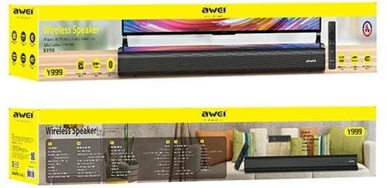Soundbar Awei Soundbar tooth Y999 Czarny - Opinie i ceny na Ceneo.pl