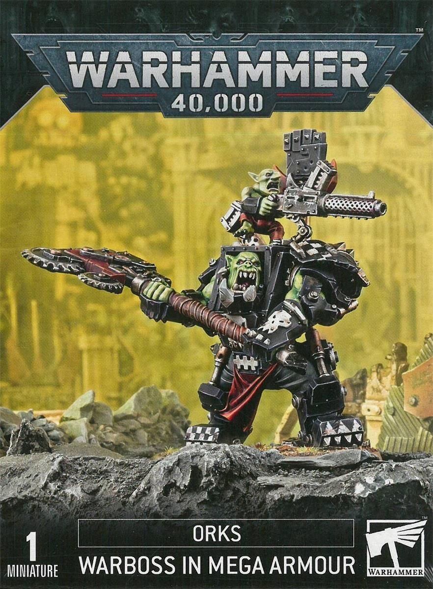 Games Workshop Warhammer 40k Orks Ork Warboss In Mega Armour - Ceny i ...