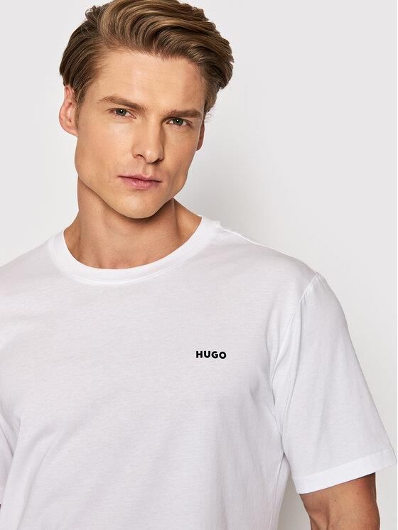 Hugo T-Shirt Dero222 50466158 Biały Regular Fit - Ceny i opinie - Ceneo.pl