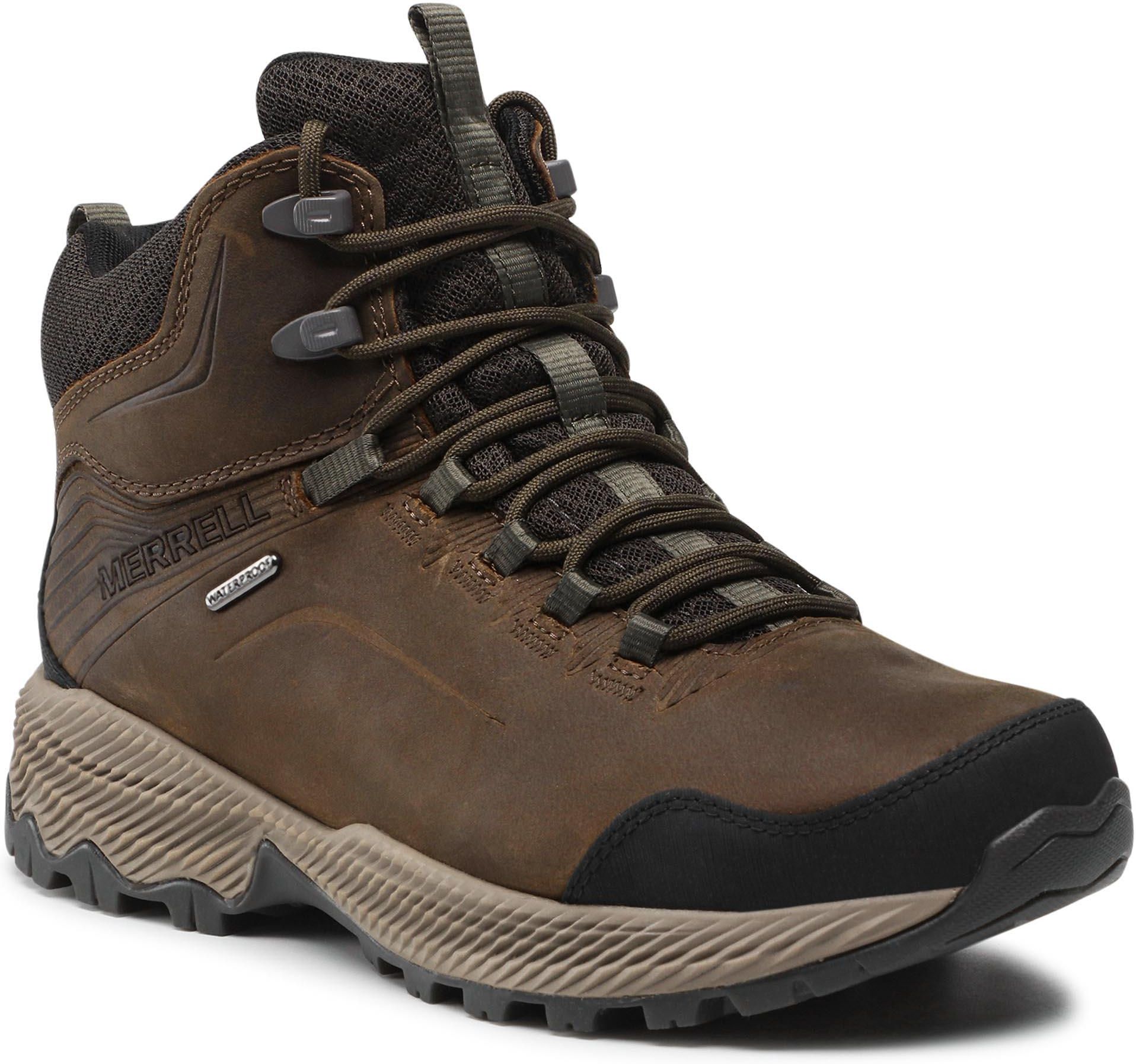 Buty trekkingowe Merrell Forestbound Mid Wp J16497 Cloudy Brązowy ...