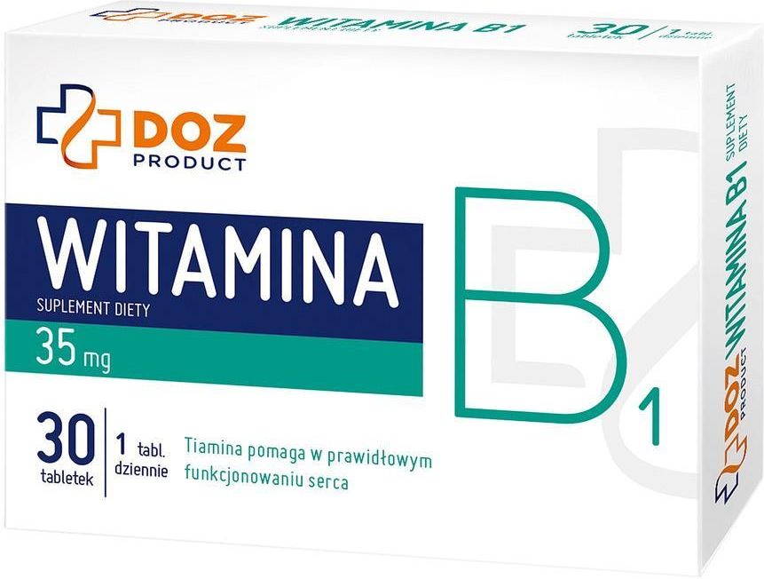 Doz PRODUCT Witamina B1 30 tabl. - Opinie i ceny na Ceneo.pl
