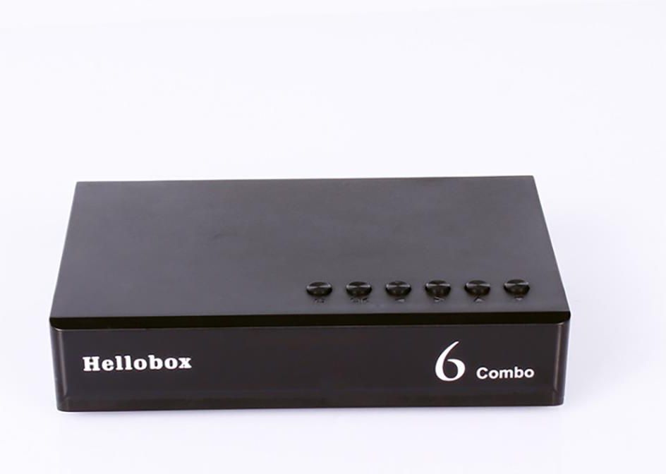 Hellobox 6 Combo Odbiornik Dekoder Tuner Satelitarny DVBS-2, Naziemny ...