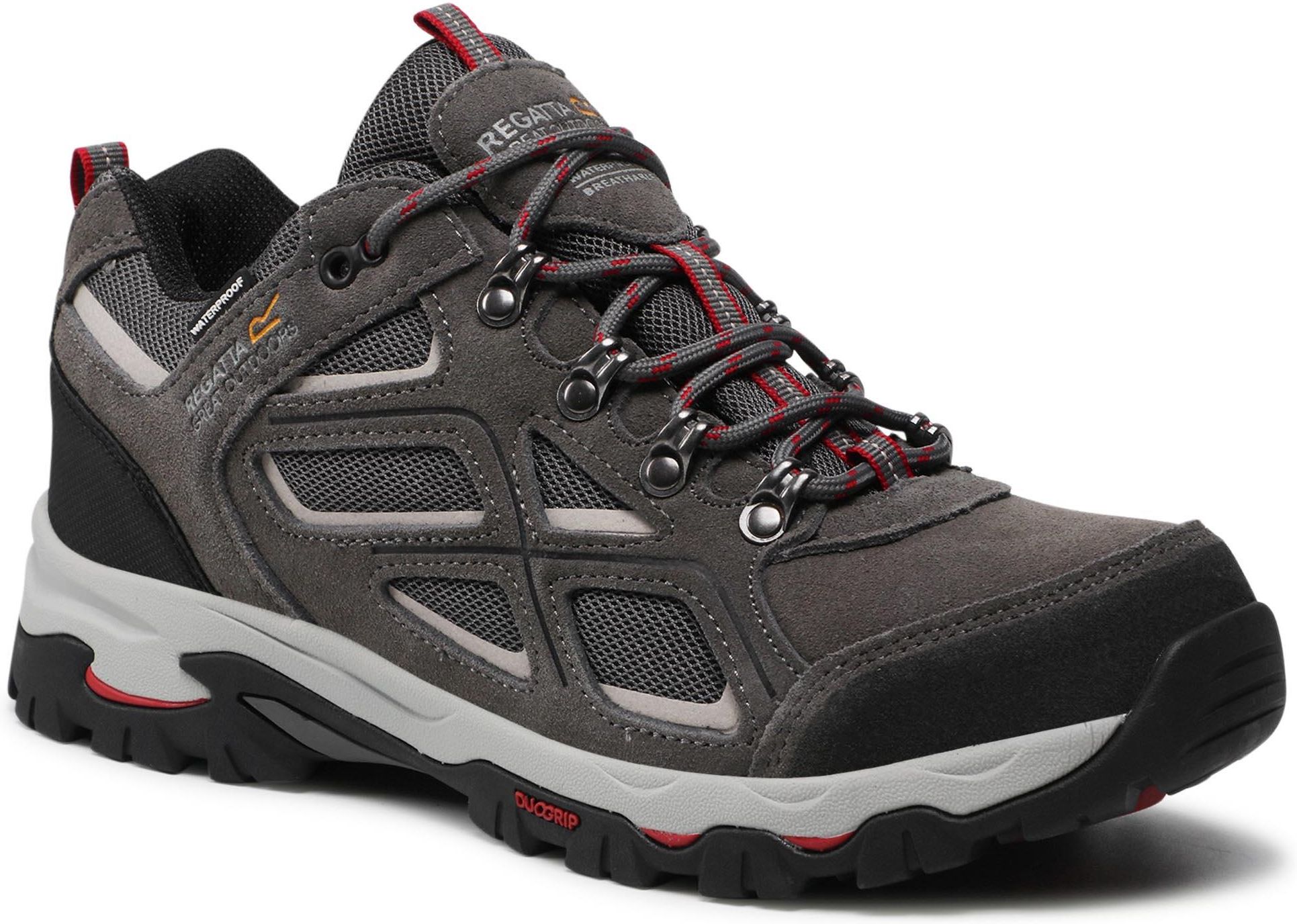 Buty trekkingowe Regatta Tebay Low Rmf703 Dark Grey Red U6B Szary ...