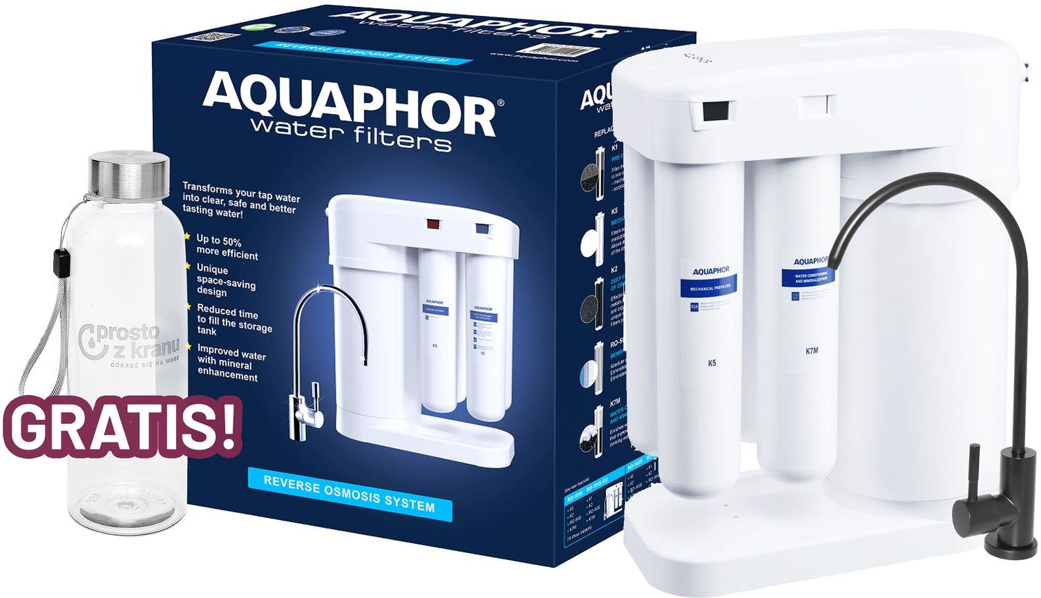 Aquaphor RO-101S MORION + czarny kranik - Opinie i ceny na Ceneo.pl