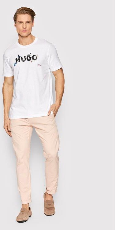 Hugo Chinosy David222D 50468314 Różowy Slim Fit - Ceny i opinie - Ceneo.pl