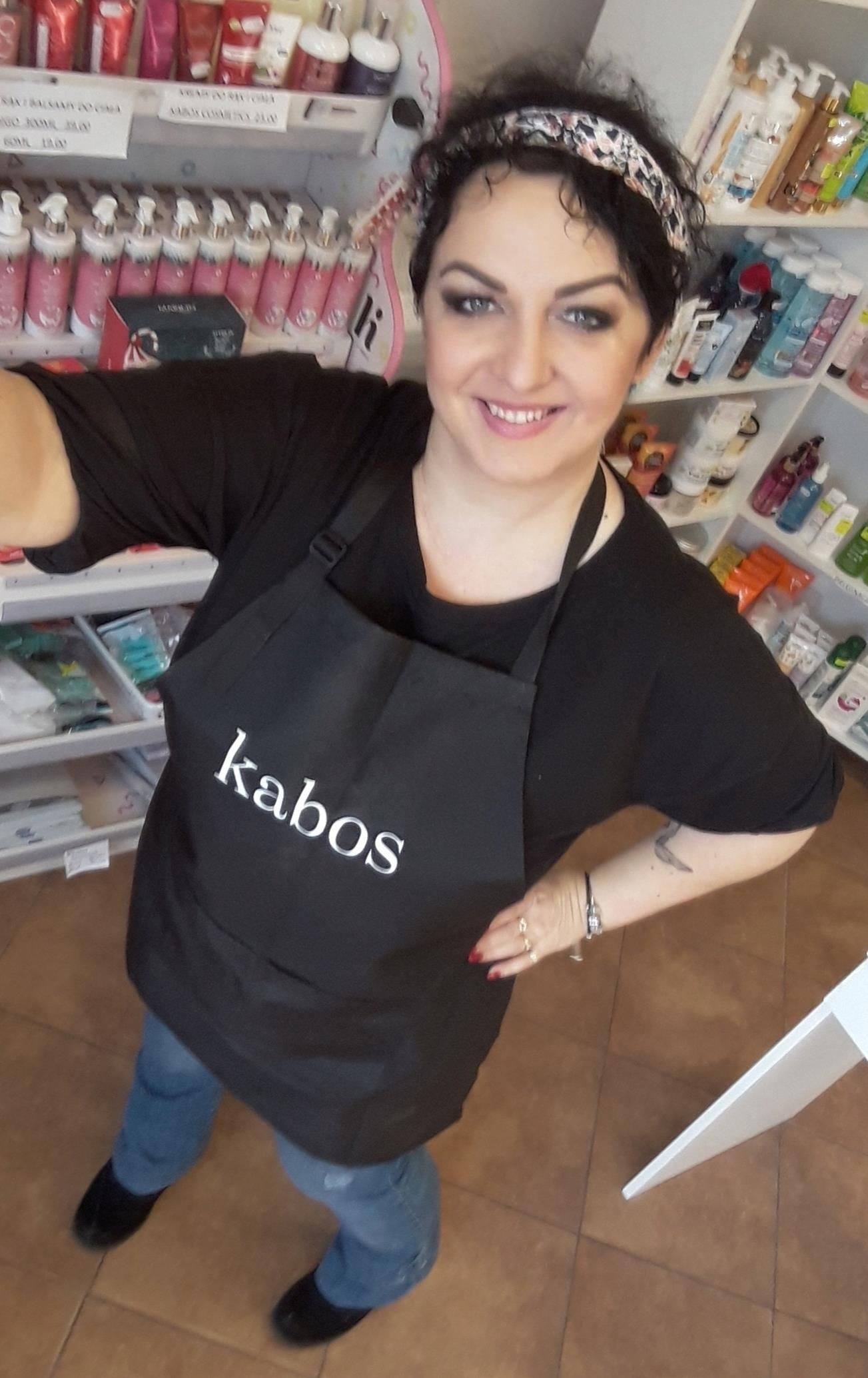 Kabos Fartuch Z Logo Dla Stylistki Paznokci - Ceny i opinie - Ceneo.pl