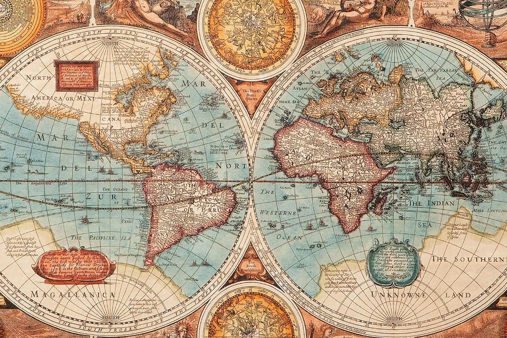 Fototapety.Pl Stara Mapa Świata 1626 - Opinie i ceny na Ceneo.pl