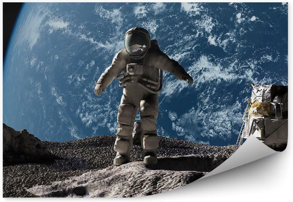 Fototapety.Pl Astronauta Satelita Krater Ziemia - Opinie i ceny na Ceneo.pl