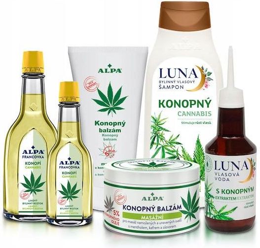 Preparat medycyny naturalnej Alpa Luna konopna woda do włosów 120ml ...