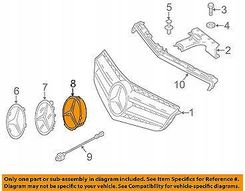 Pokrowiec samochodowy MERCEDES-BENZ EMBLEMAT GWIAZDA W GRILL MERCEDES ...