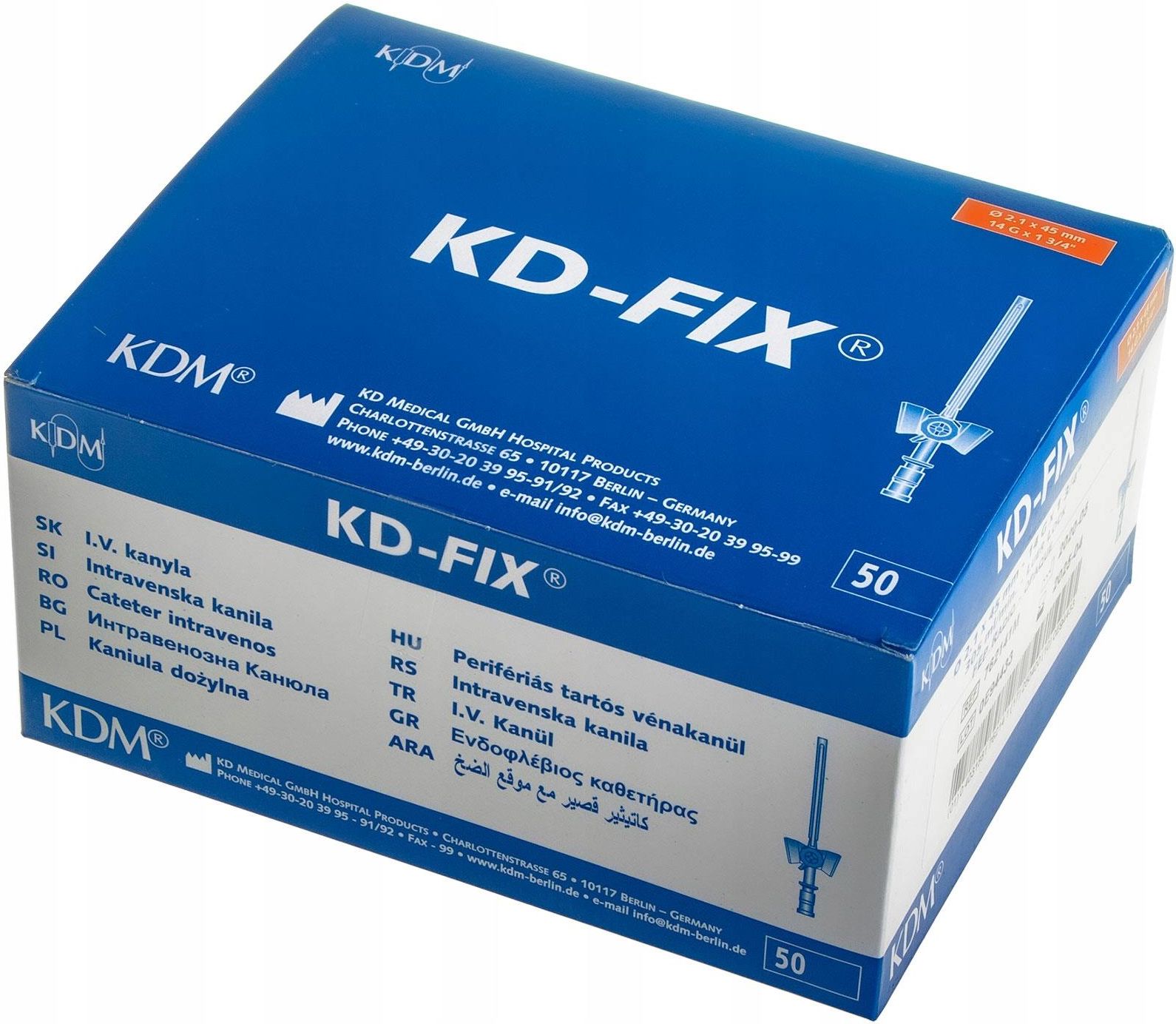Kdm Kaniula Dożylna Kd Fix 14G 2 1 (Pomarańczowa) 50 - ceny i opinie ...