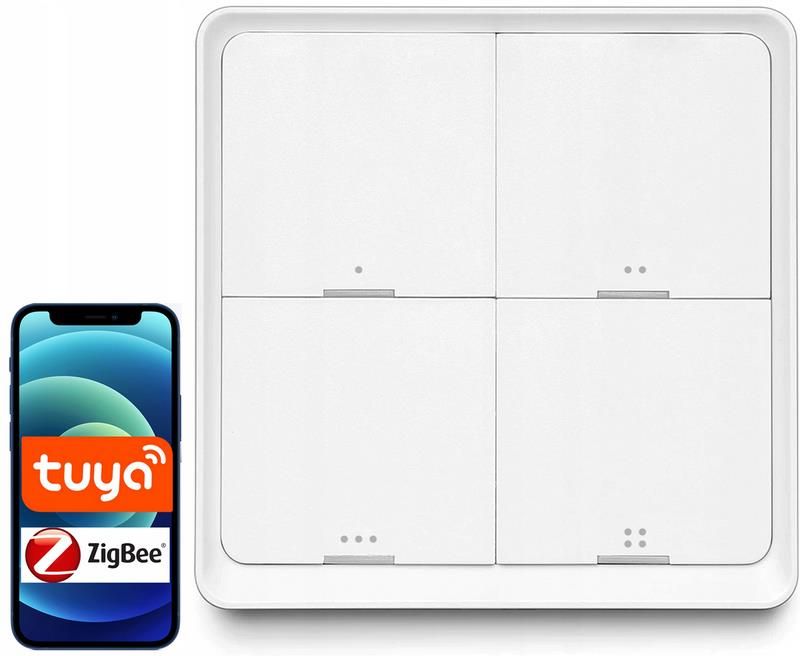 Inny-Lg Tuya Pilot przycisk ZigBee TUYA Smart 4 kanały 12 scen (SC04) - Opinie i ceny na Ceneo.pl