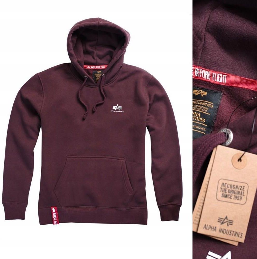 Bluza kangurka Alpha Industries Small Logo 196318 - Ceny i opinie ...