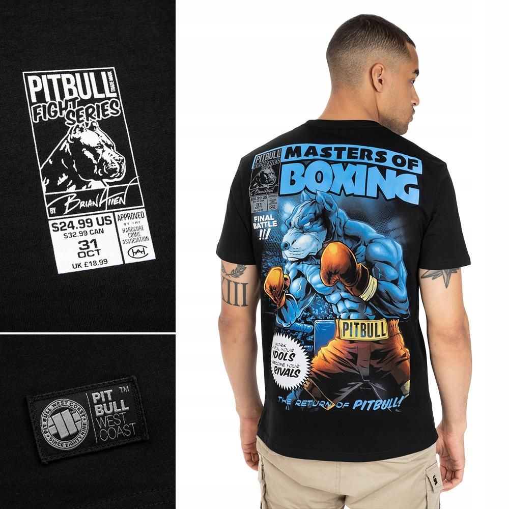 Pitbull Koszulka Master Of Boxing (s) Czarna - Ceny i opinie - Ceneo.pl