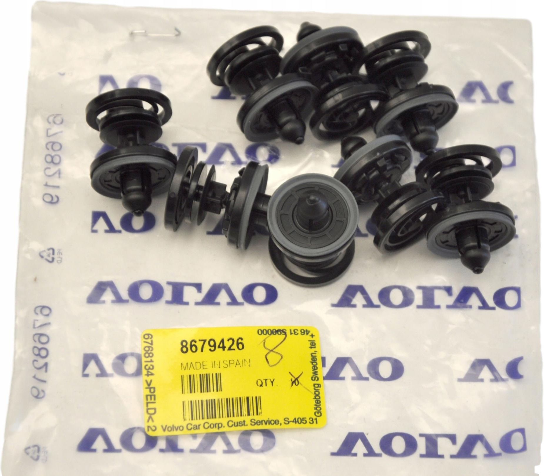 Drzwi samochodowe Volvo 8679426 C30 C70 Spinka Klips Tapicerki Drzwi ...