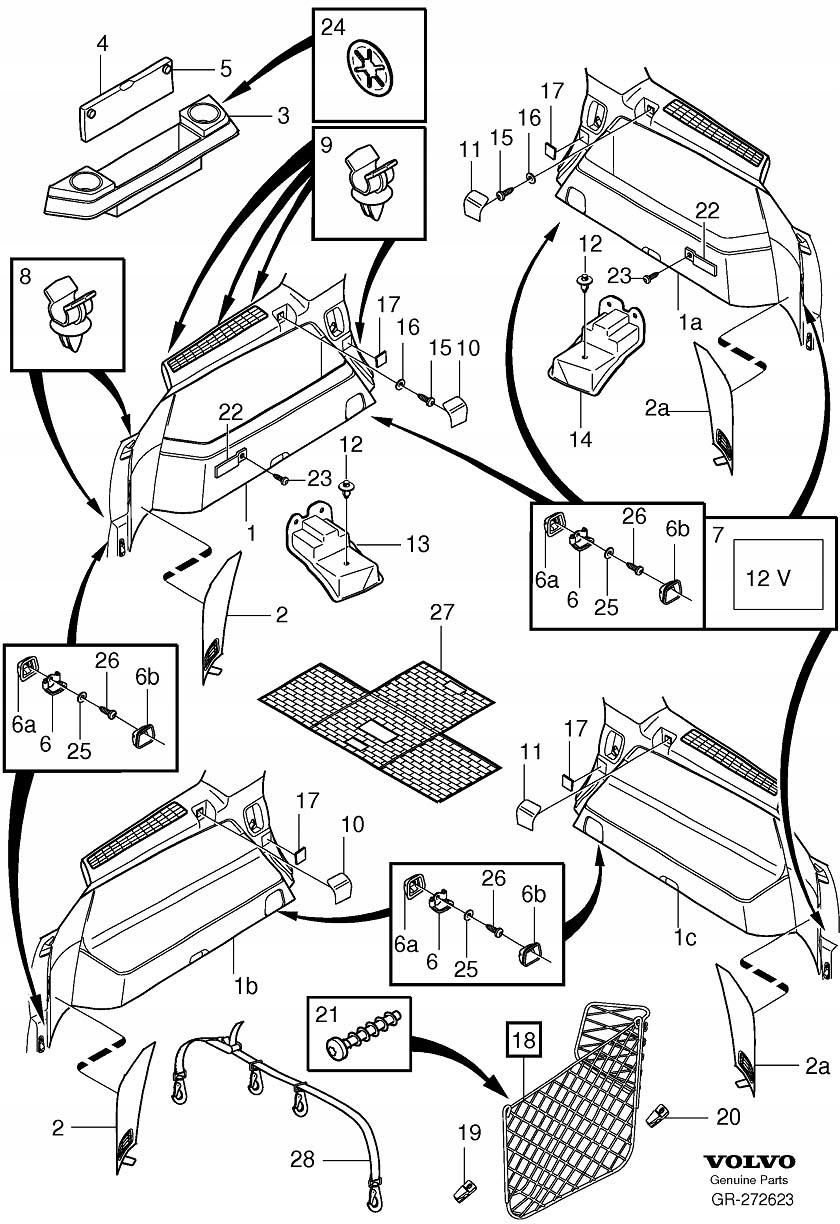 Volvo 31271525 Xc90 Klapka Schowka Z Boczka Bagażnika - Opinie i ceny ...