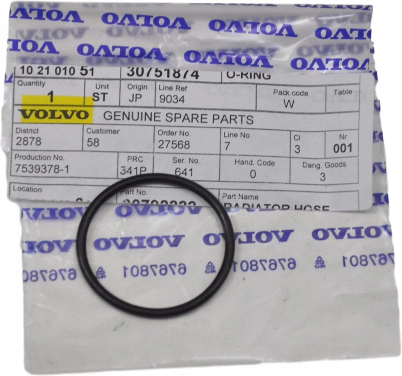 Półoś Volvo 30751874 S80 V70 Xc70 Oring Uszczelniacz Lewej Półosi ...