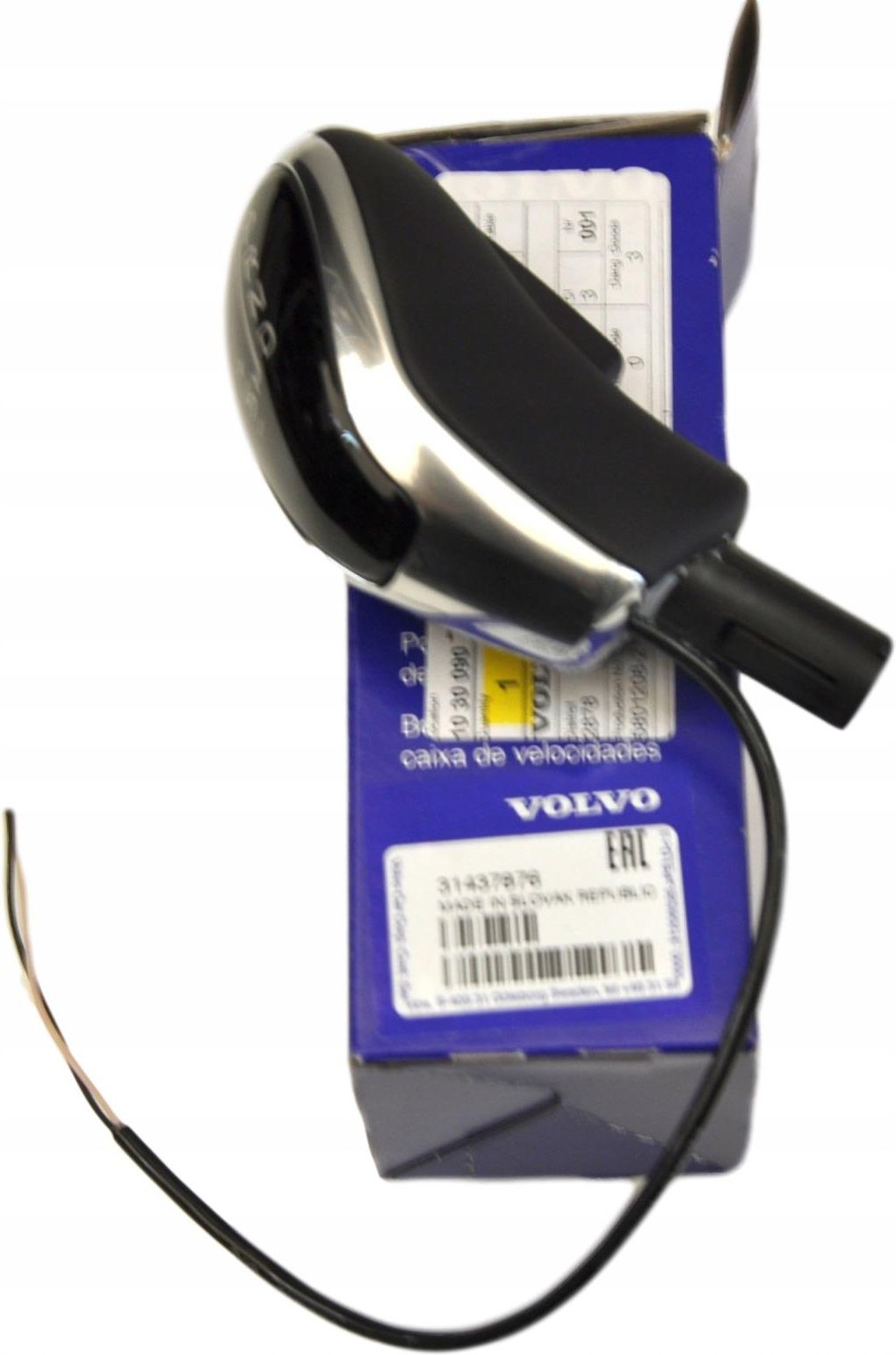 Gałka zmiany biegów Volvo 31437876 S80 Xc60 Galka Zmiany Biegów Skóra ...