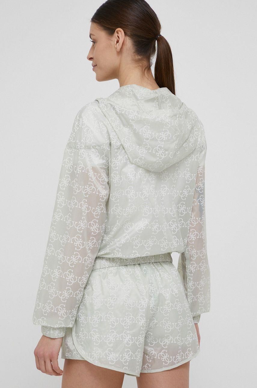 Guess kurtka damska kolor zielony przejściowa - Ceny i opinie - Ceneo.pl