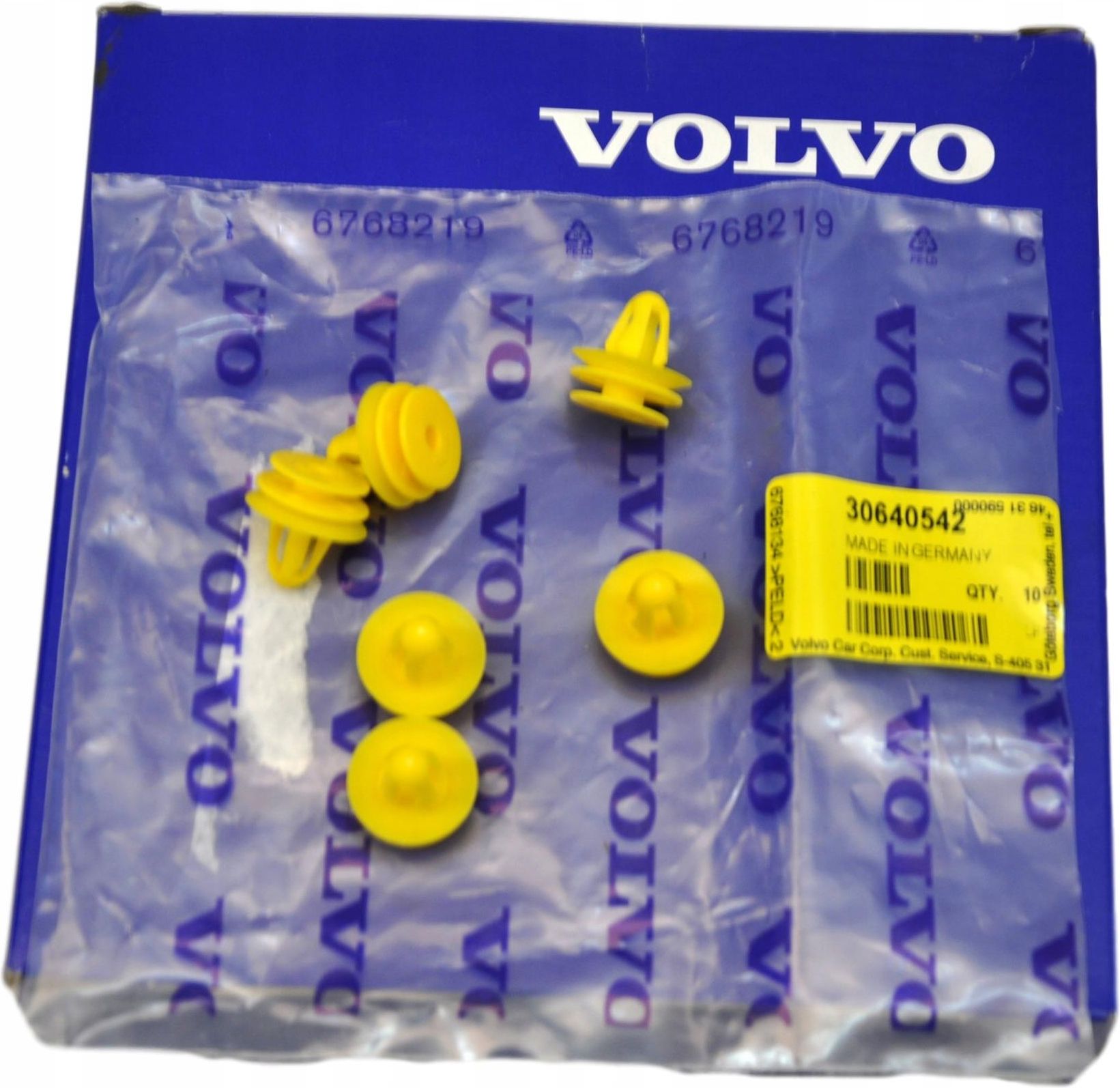 Błotnik samochodowy Volvo 30640542 Xc60 Spinka Zewn Dolnej Listwy ...