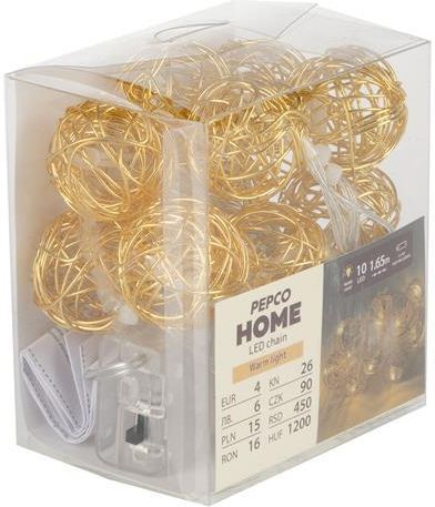 Pepco Dekoracja Led Kulki Złoty 33099502 - Opinie i atrakcyjne ceny na ...