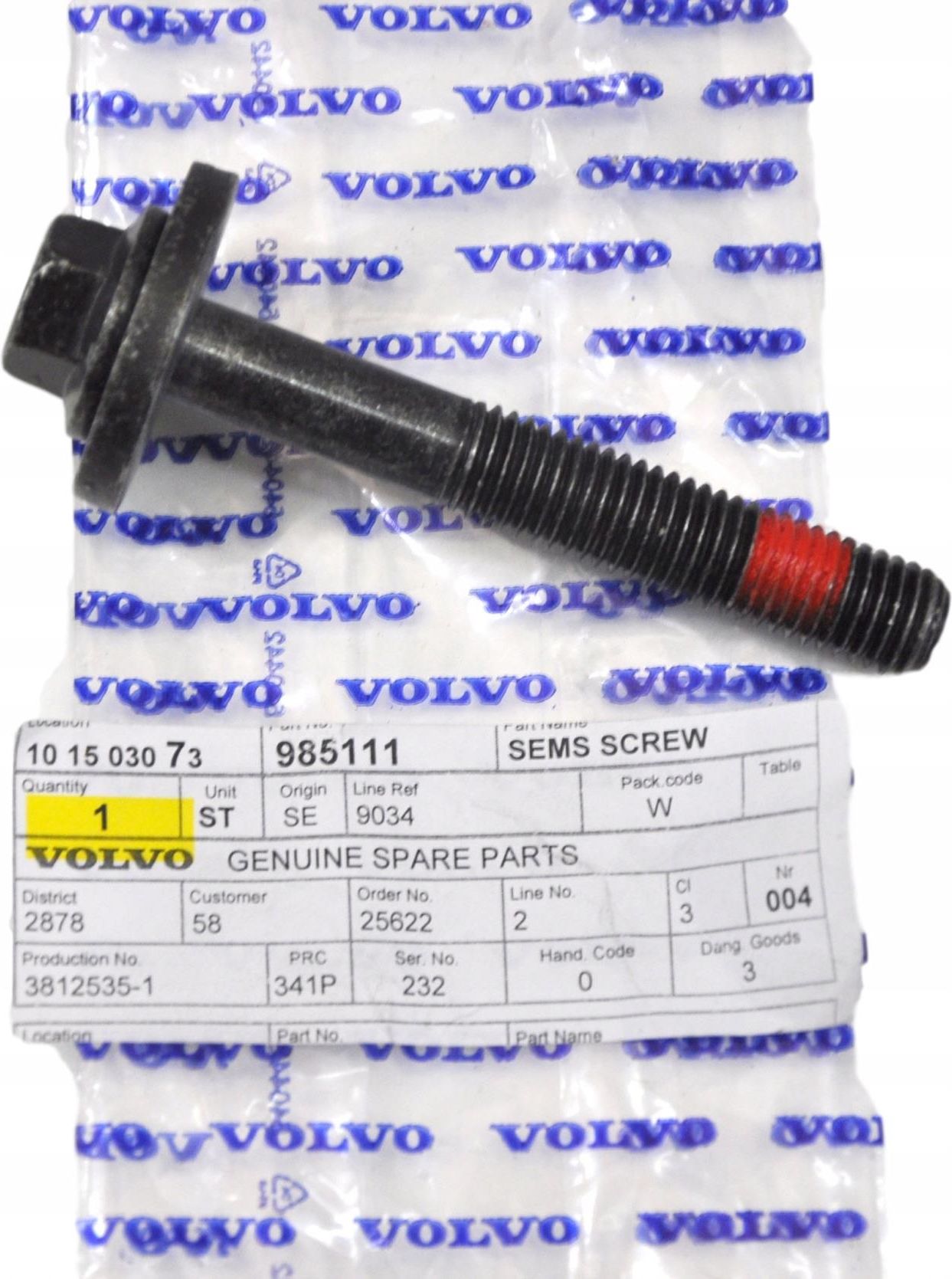 Zawieszenie silnika Volvo 985111 850 S70 V70 C70 Śruba Sanek Wózka ...