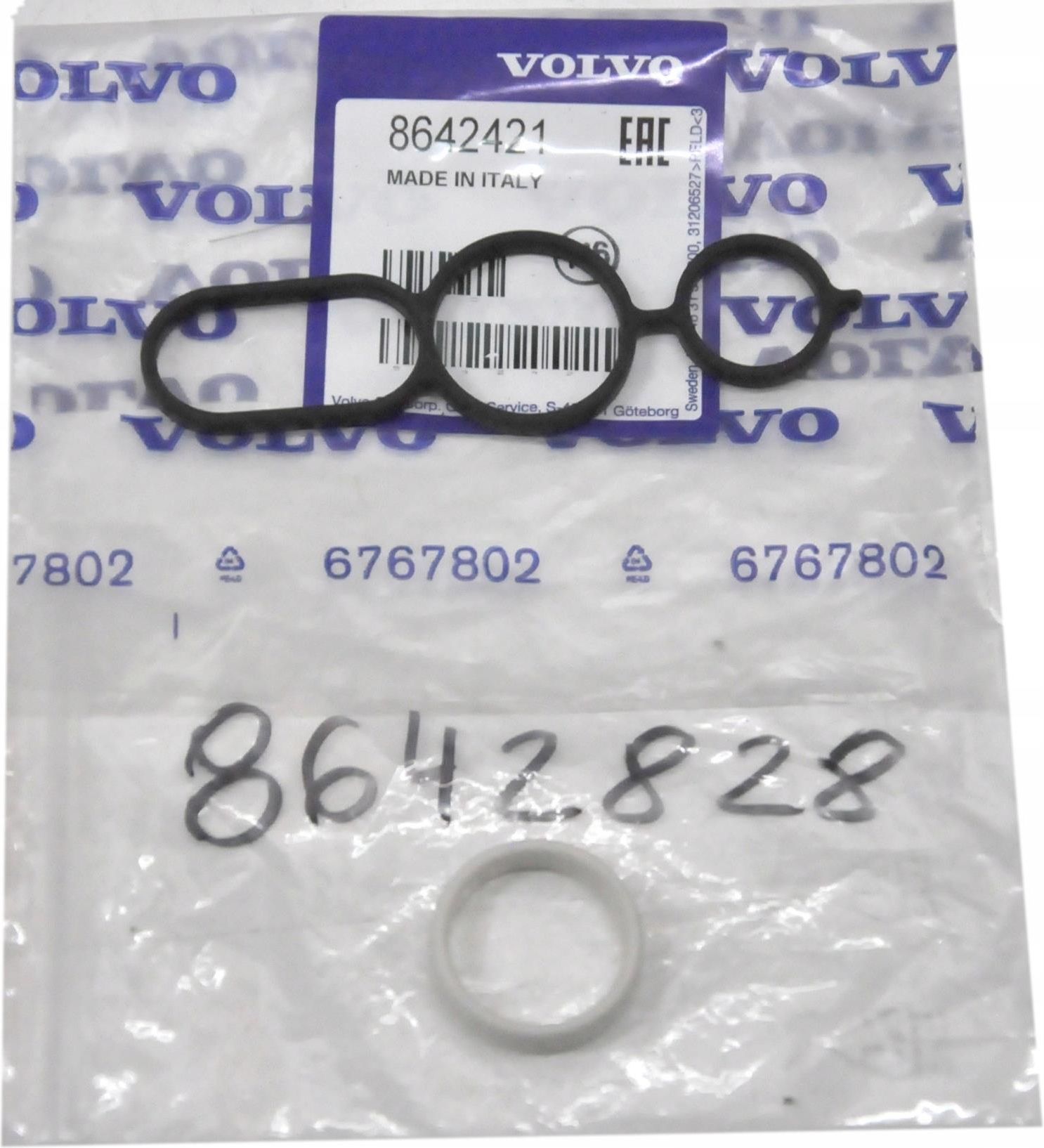 Volvo 8642421 8642828 S40 V50 Uszczelki Podstawy Filtra Oleju Kpl ...