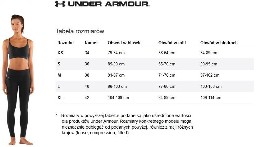 UNDER ARMOUR LEGINSY WORD MARK CZARNE 1271675 XS - Ceny i opinie - Ceneo.pl