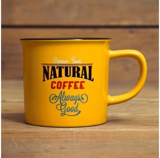 Tognana Kubek Vintage pojemność 390 ml kolor żółty materiał kamionka ...