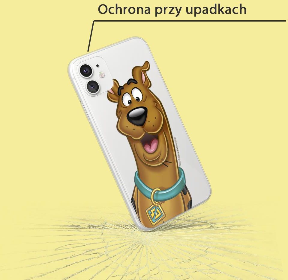 Etui Scooby Doo 014 Scooby Doo Nadruk częściowy Przeźroczysty Producent: Samsung, Model: GALAXY ...