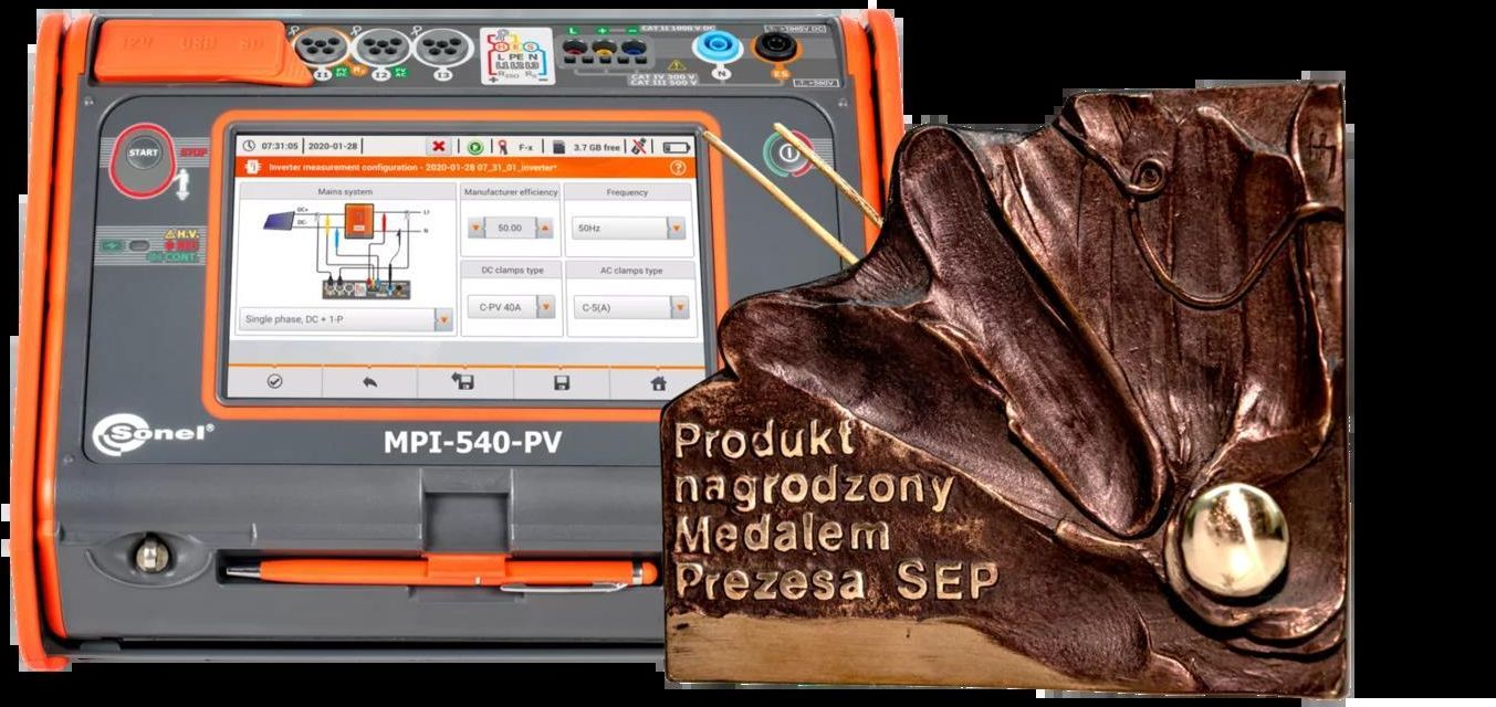 Miernik uniwersalny Sonel Mpi-540-Pvstart Miernik Parametrów Instalacji ...